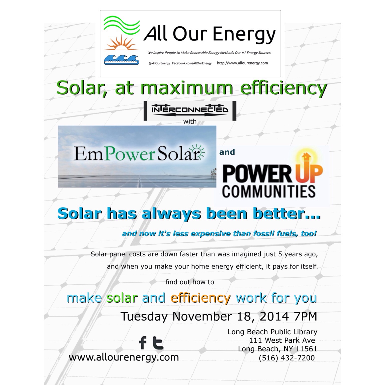 All Our Energy - we inspire people to make All Our Energy renewable energy.